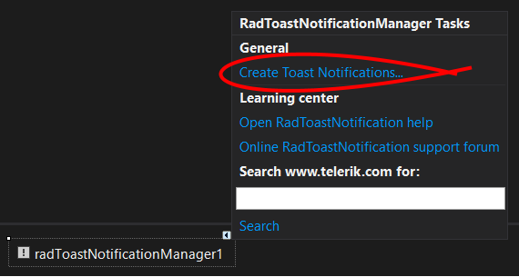 Toast Notifications in Windows Forms